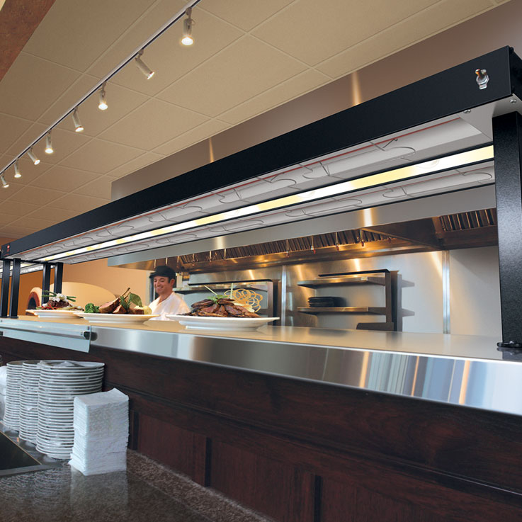 GRAL-D/GRAHL-D Glo-Ray Dual Aluminum Infrared Strip Heater With Lights