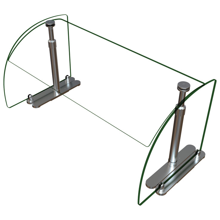 EP950 Flav-R-Shield Acrylic Sneeze Guard | Portable | Hatco